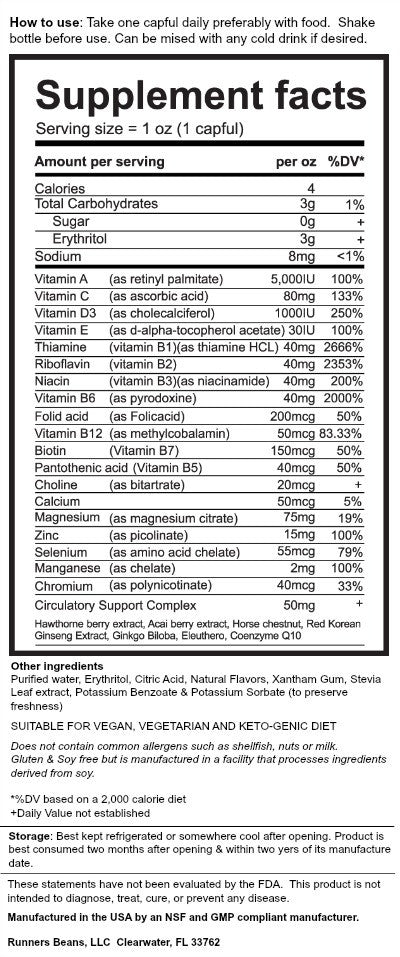 Runners' Beans | Runners' Beans - Liquid running supplement & running ...